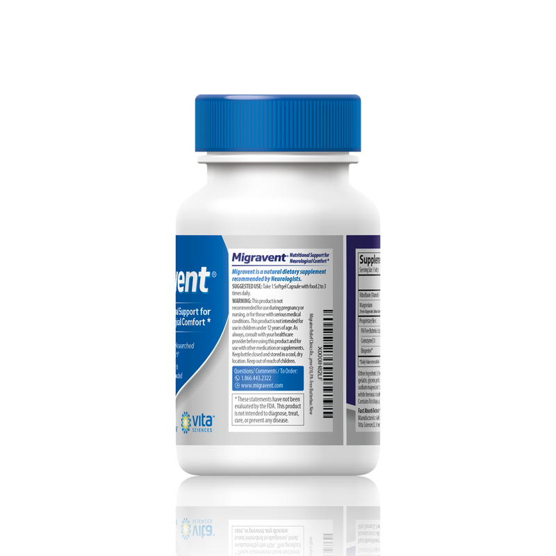 Migravent | Get Rid of Migraines Fast | Vita Sciences