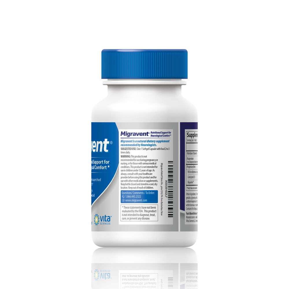 Migravent | Get Rid of Migraines Fast | Vita Sciences