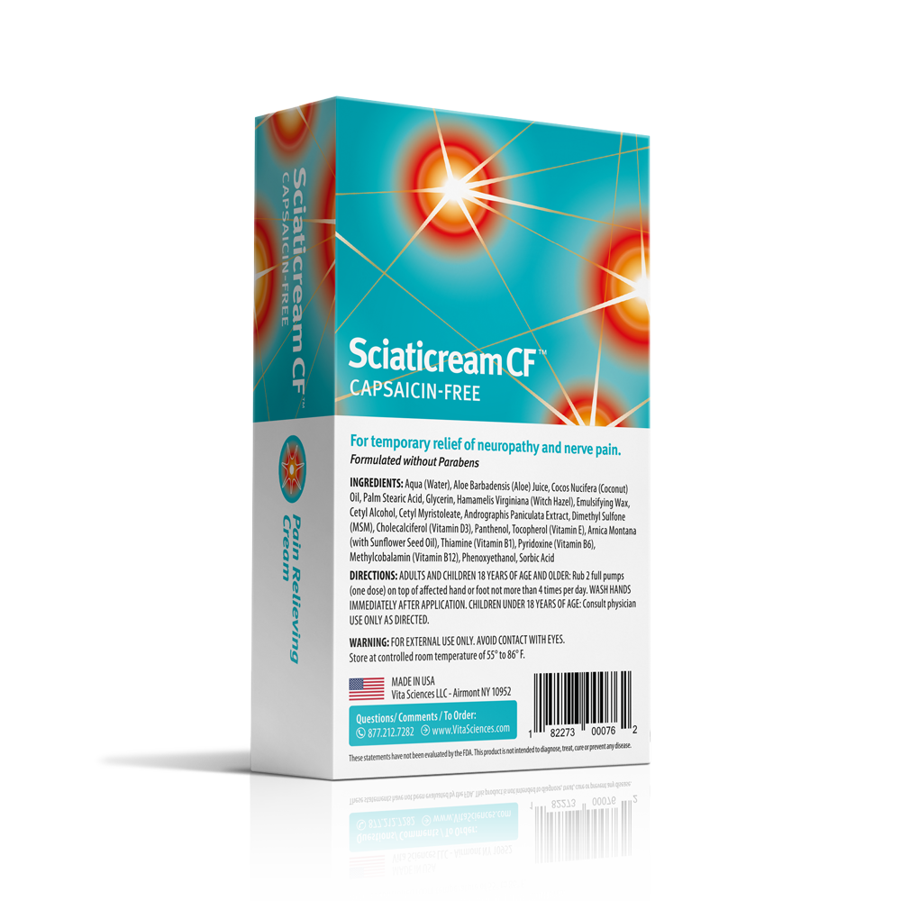 Sciaticream CF | Sciatic Pain Relief in a Bottle | Vita Sciences