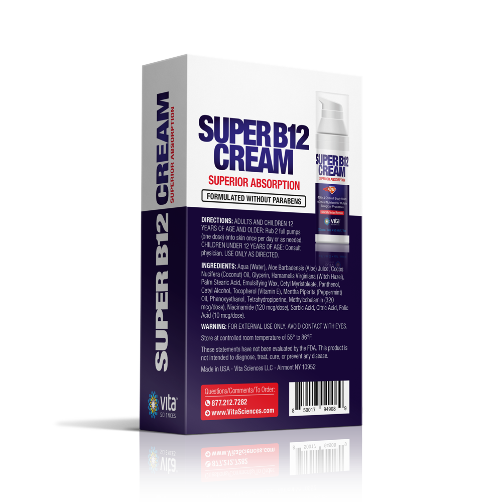 Super B12 Cream | A Super Dose of an Essential Nutrient – Vita Sciences